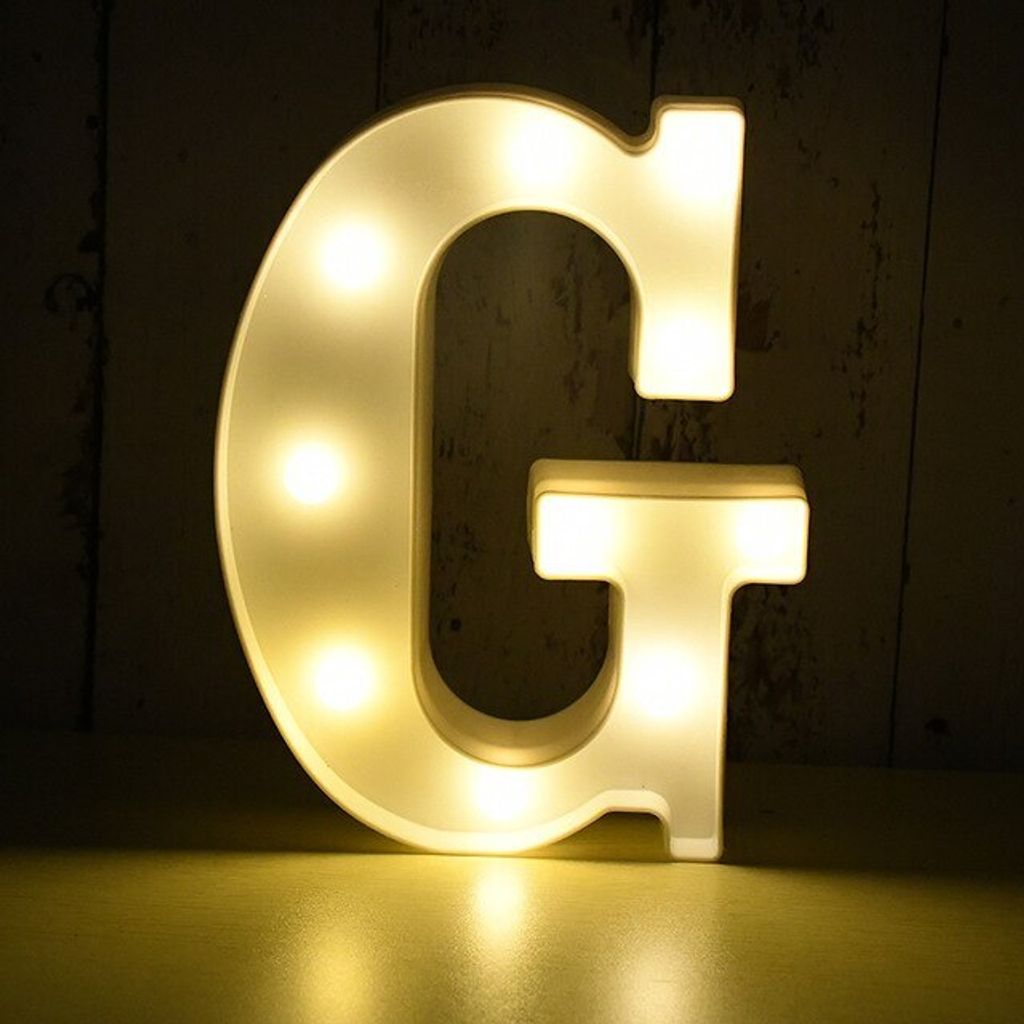 LED Leuchtbuchstabe 3D, 22 cm Buchstabe G