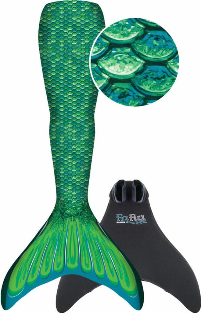 FinFun Morské panny zelené L/XL Plavecké plutvy