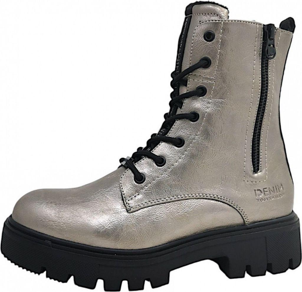 Tom Tailor Damenschuhe Schnürstiefel Silber | Kaufland.de