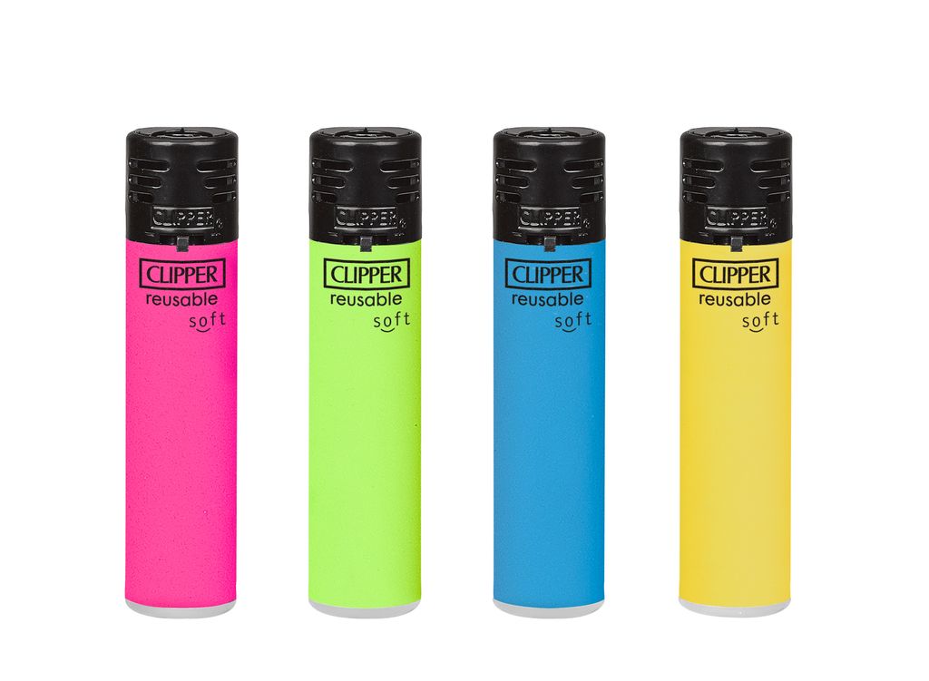 Clipper Feuerzeug Jet 4er Set Soft Touch Fluo | Kaufland.de