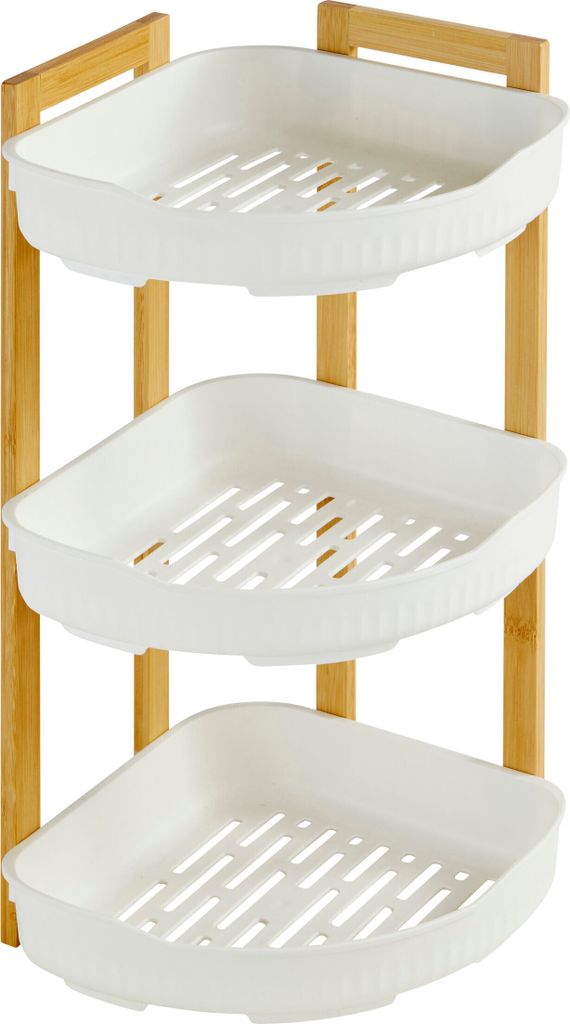 Rohový stojací organizér do sprchy NATUREO, | Kaufland.cz