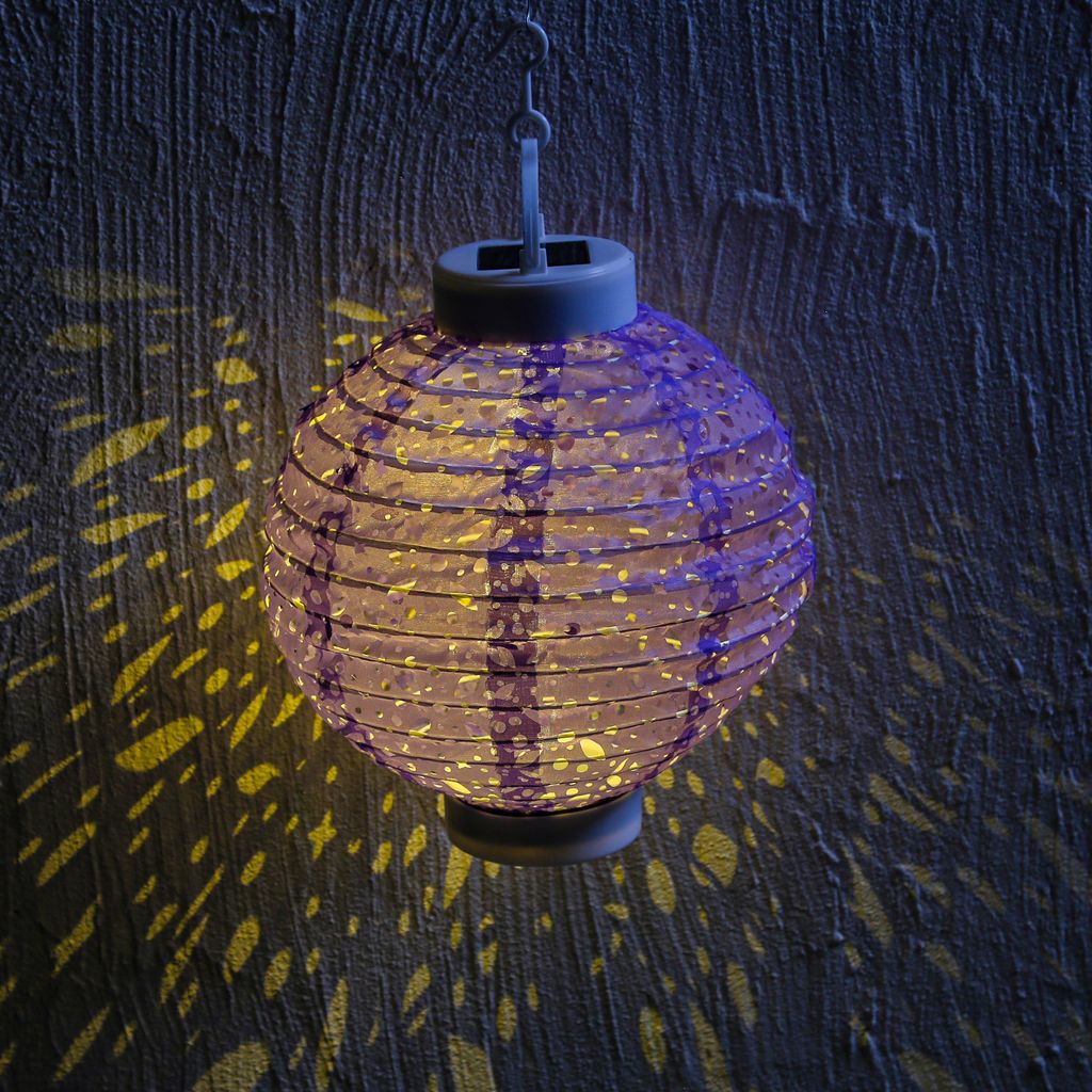 LED Solar Lampion - mit Muster - warmweiße | Kaufland.de