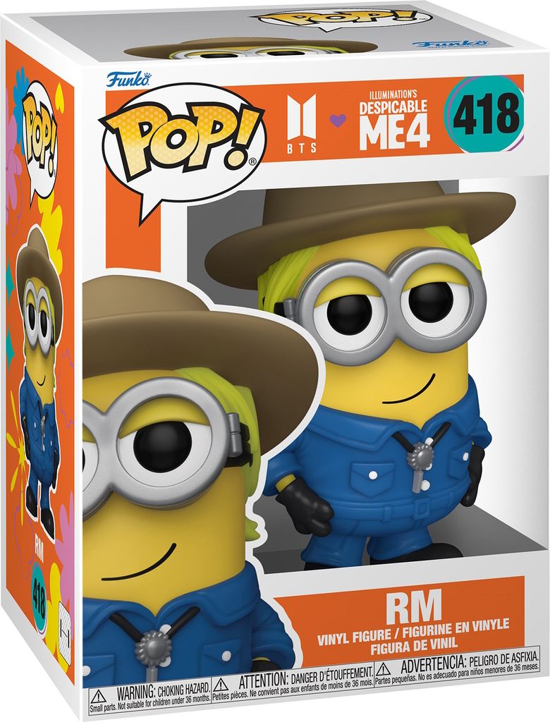 Minions x Bts Despicable Me 4 - RM 418 - Funko Pop! Vinyl