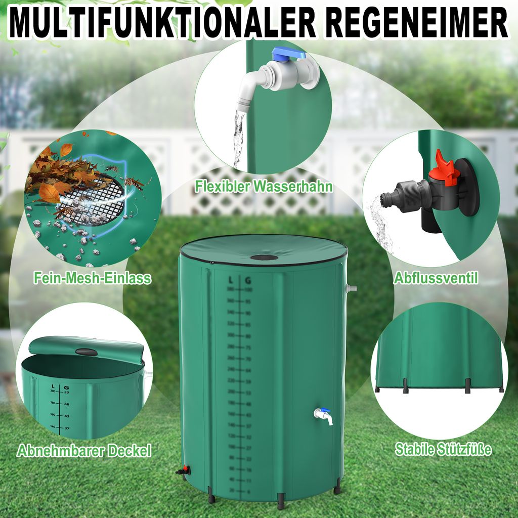 XMTECH Regentonne Regenwassertonne 500L | Kaufland.de