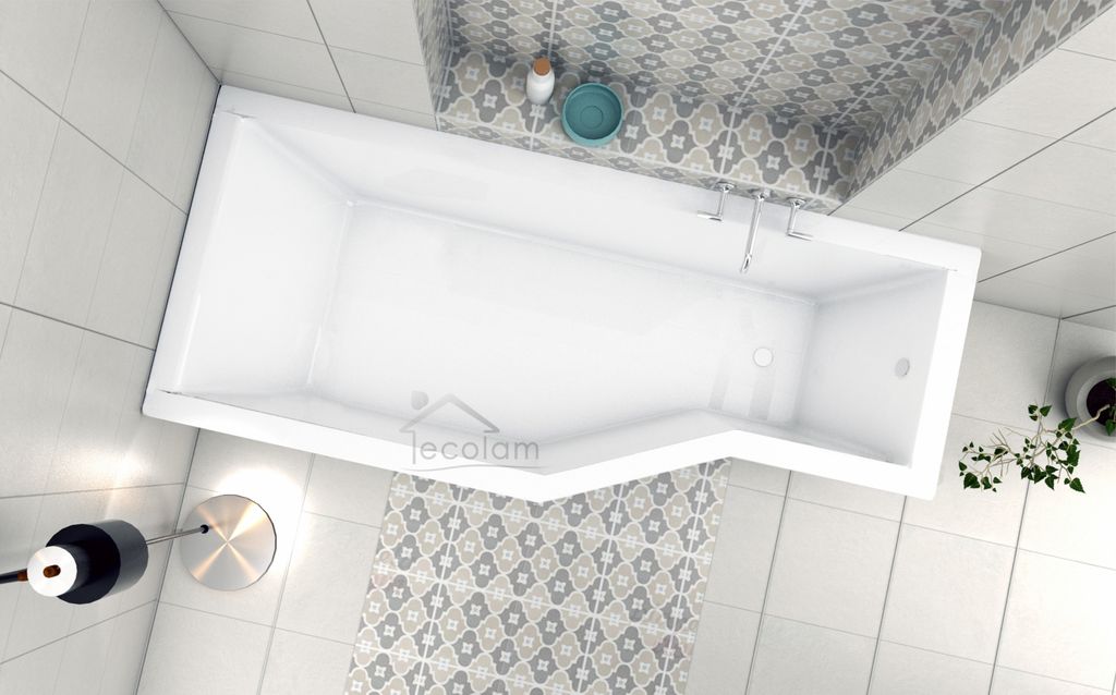 ECOLAM raumsparende Badewanne Eckbadewanne | Kaufland.de