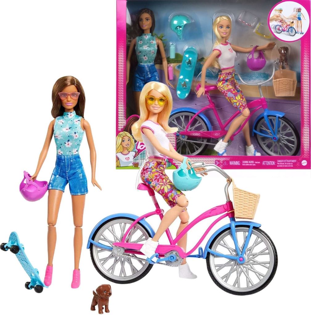 Sada pro panenku Barbie Beach Bicycle Set | Kaufland.cz