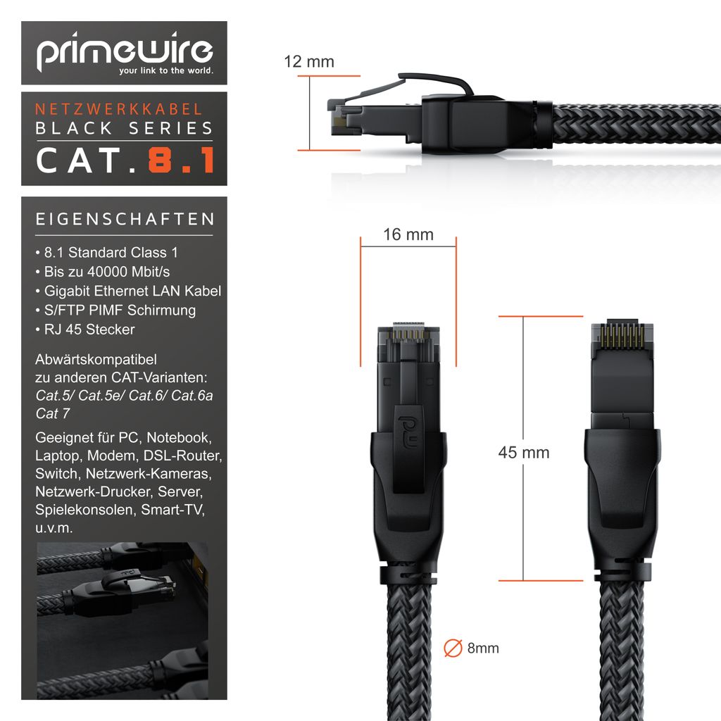 Primewire Patchkabel CAT 8 mit | Kaufland.de