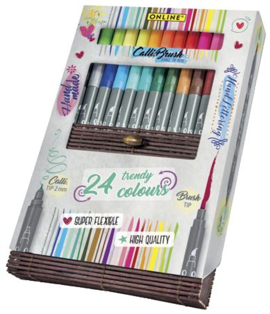ONLINE Brush-Pen Set Calli.Brush - 24 Double-Tip