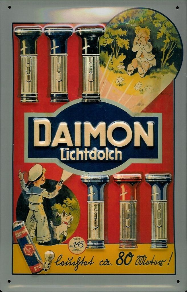 Blechschild Daimon Batterien Taschenlampe | Kaufland.de