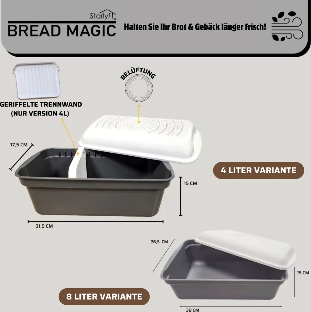 Starlyf Bread Magic - 2er Set Brotkasten, | Kaufland.de