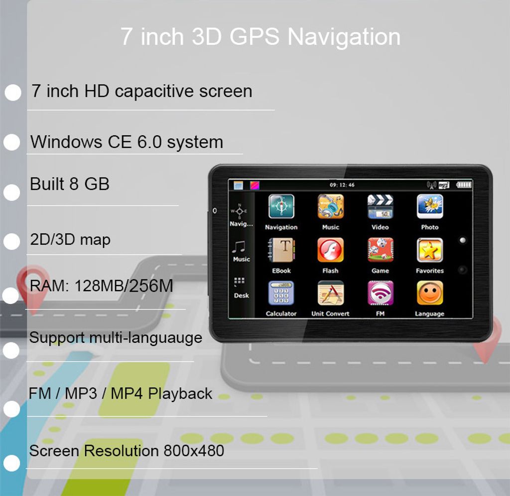 Navigace GPS do auta, 7palcový dotykový | Kaufland.cz