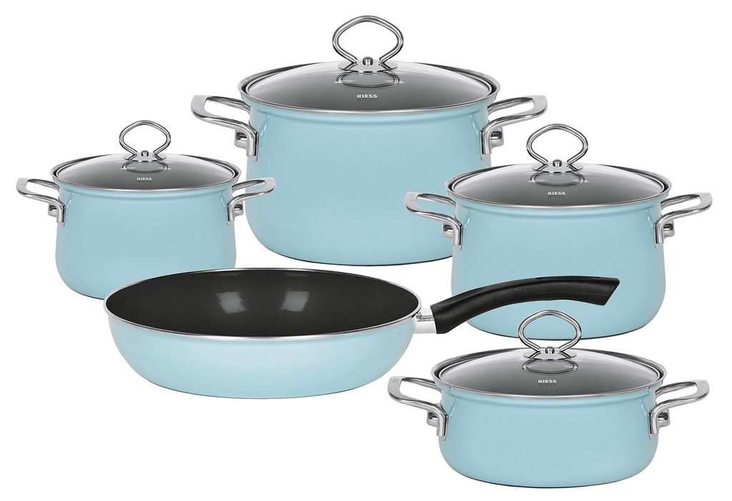 RIESS Topfset 5 teilig kristallblau Emaille | Kaufland.sk