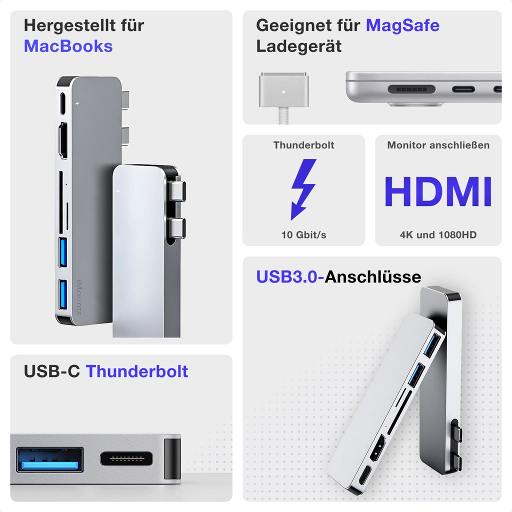 MacBook USB-C Hub für MacBook Air/Pro - | Kaufland.de
