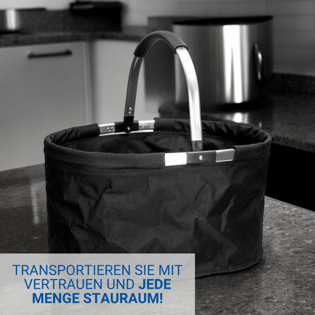 Einkaufskorb "Silandre" schwarz Faltbarer | Kaufland.de