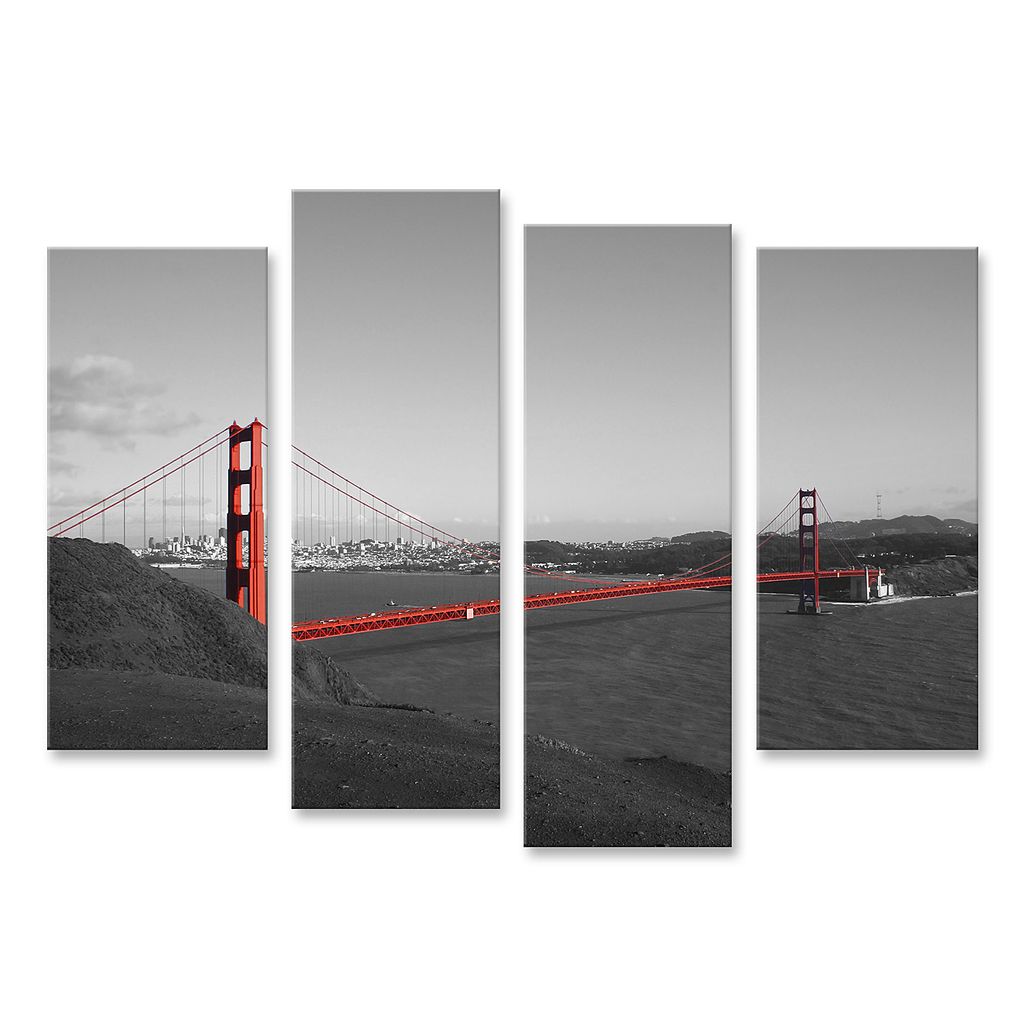 Bild auf Leinwand Red Golden Gate Bridge Mit | Kaufland.de