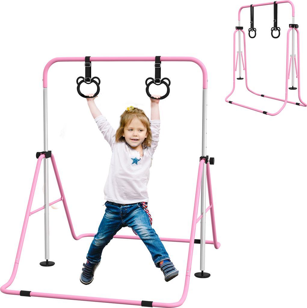 HOMCOM Kinder Gymnastik Turnreck 5-stufige höhenverstellbar