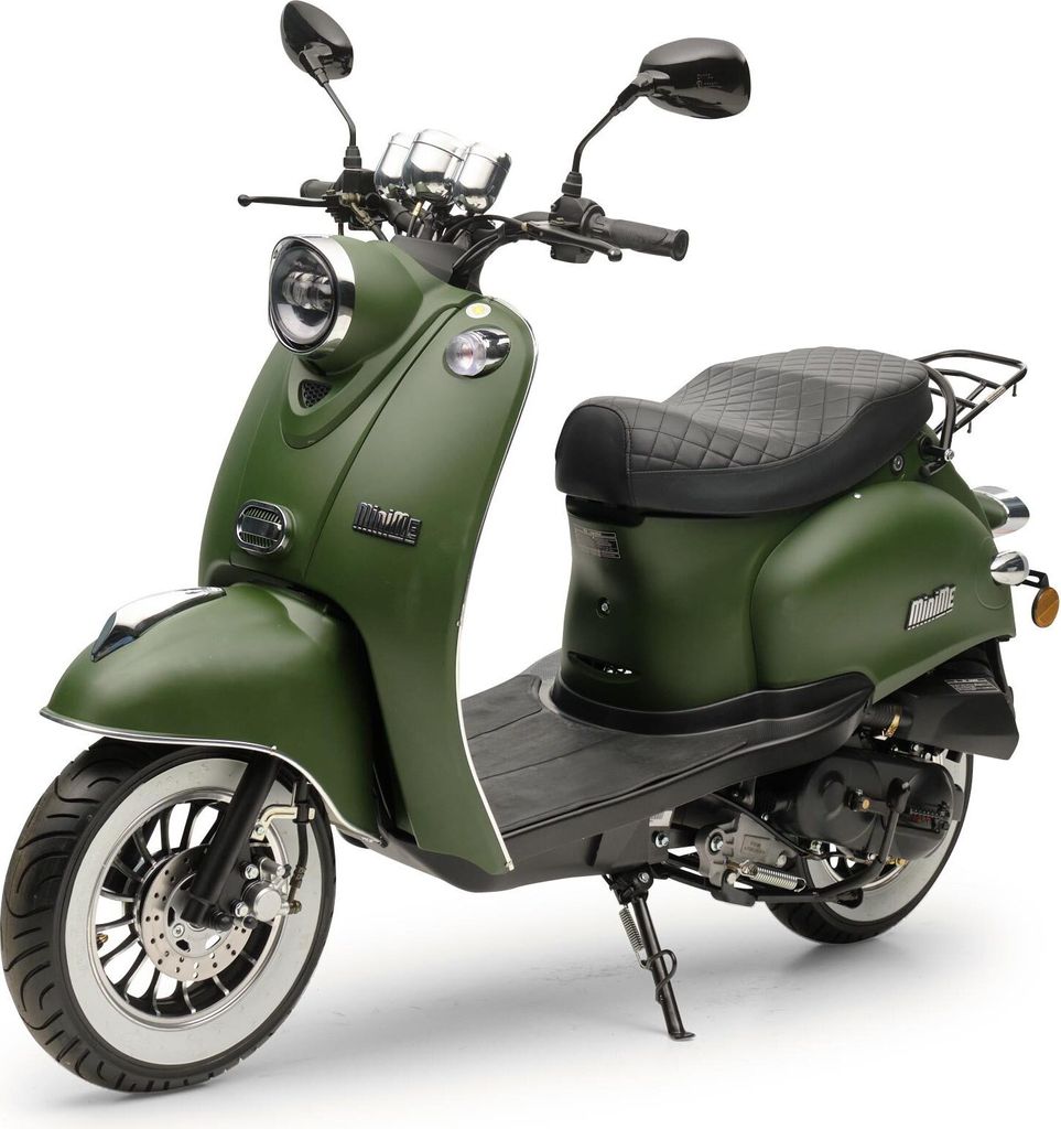 Motorroller 50 ccm Burnout MiniMe 2.0 Mattgrün 45 km/h