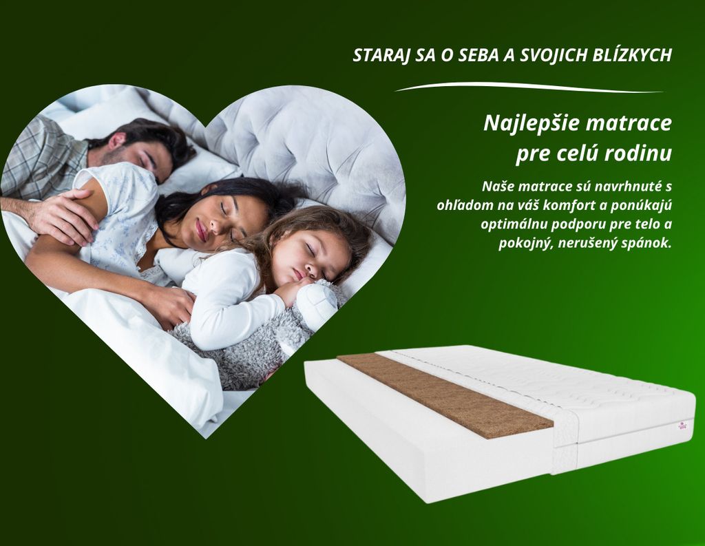 Penový kokosový matrac Coconut Sylver 180X200 | Kaufland.sk