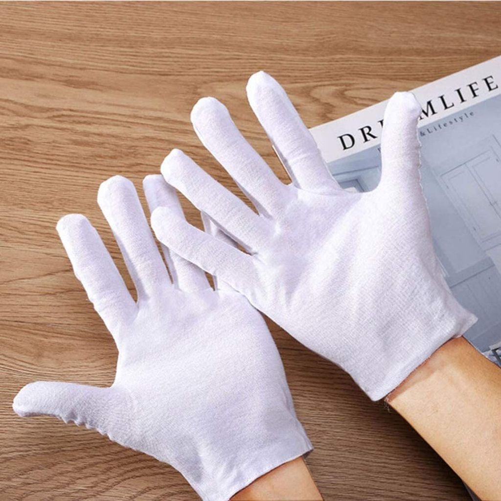 15 párů bílých bavlněných rukavic, Soft-Hand | Kaufland.cz