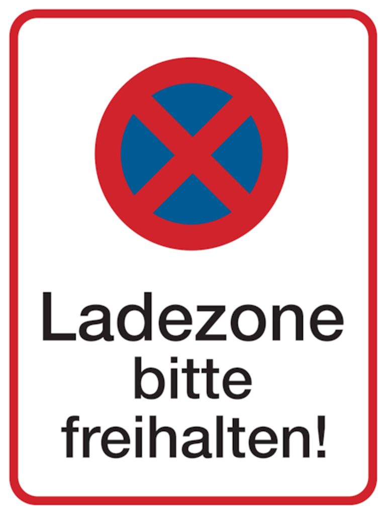 Dreifke® Parkverbotsschild, Ladezone bitte | Kaufland.de