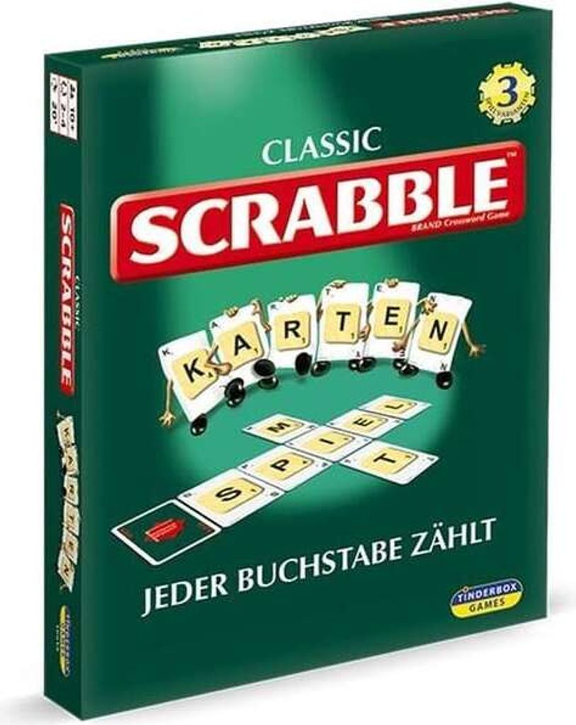 Karetní hra Scrabble™ - každé písmeno se počítá