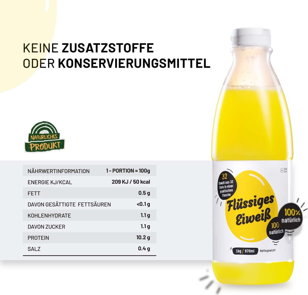 100% Flüssiges eiweiß | Eiklar-flüssig 5820ml | Kaufland.de