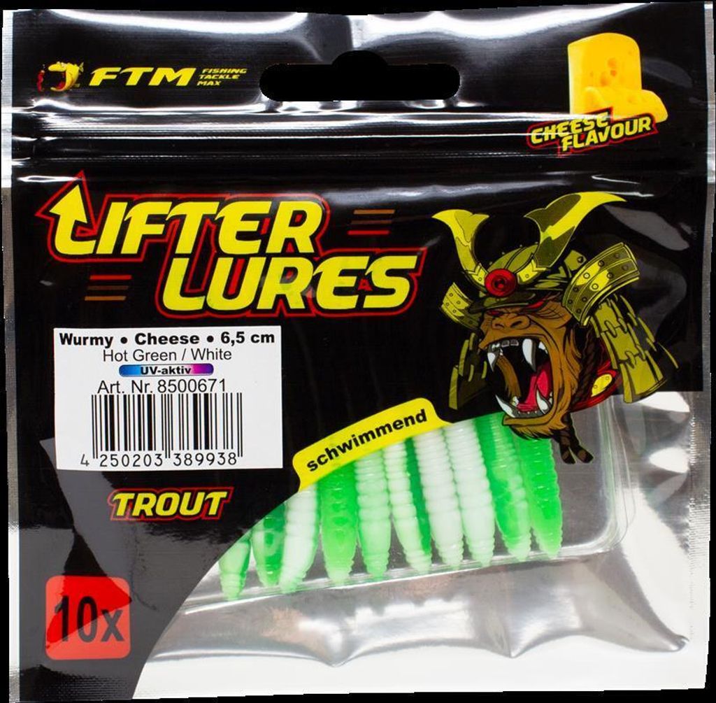 FTM Lifter Lures Wurmy Cheese 6,5cm - 10 | Kaufland.de