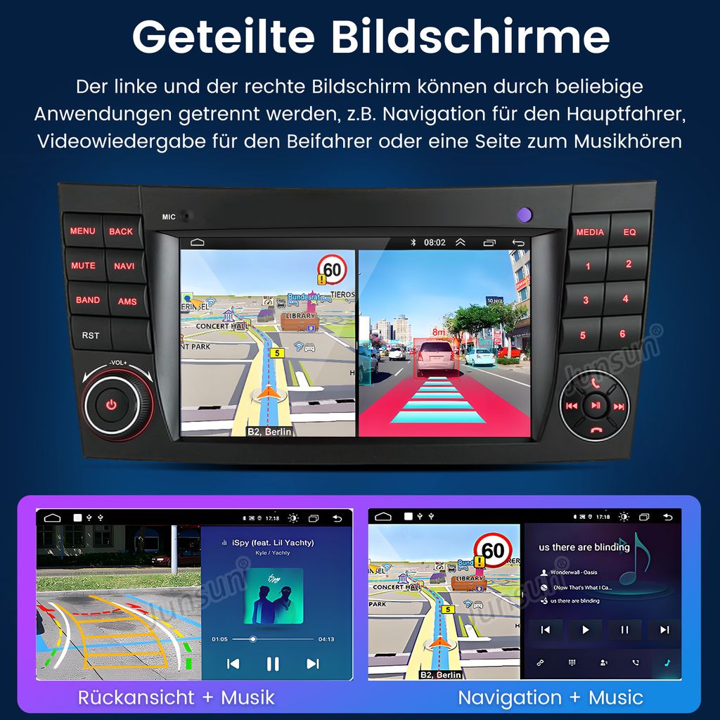 Autorádio Android 2+32GB pro Mercedes W211 | Kaufland.cz
