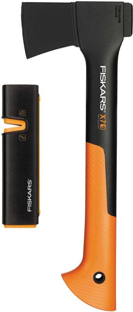 Fiskars Axt-Set X7 XS, 36 cm, 470g Kopfgewicht,