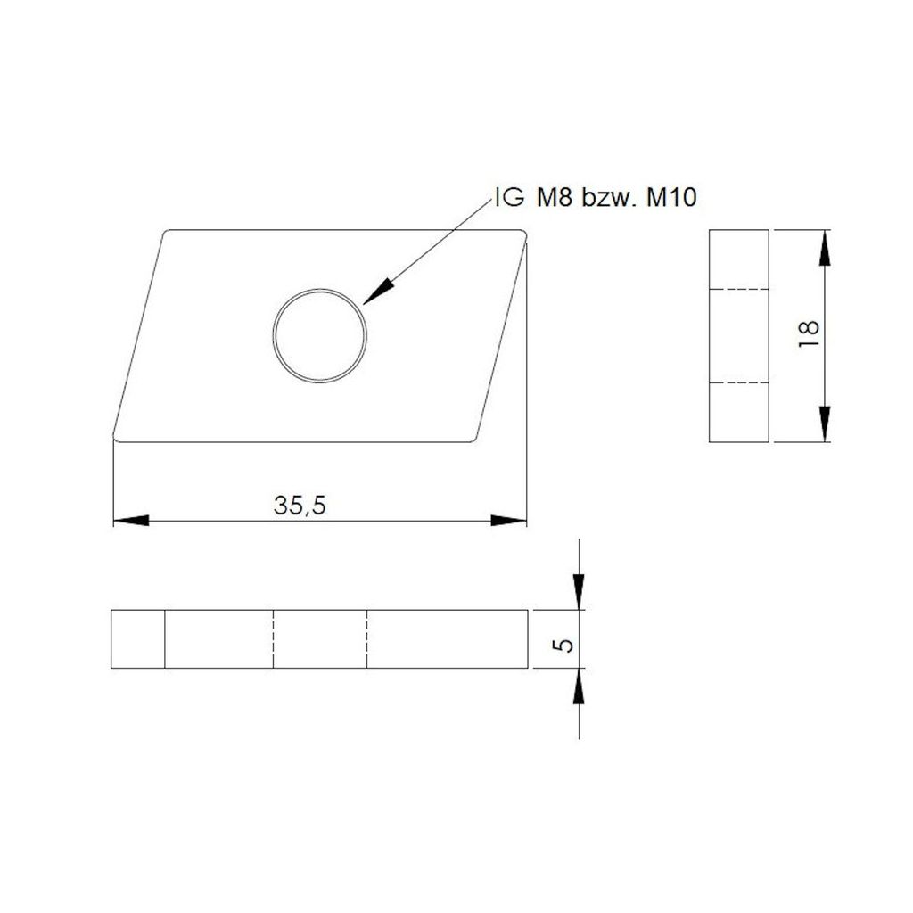 tecuro Schiebemutter M8 für Montageschiene | Kaufland.de
