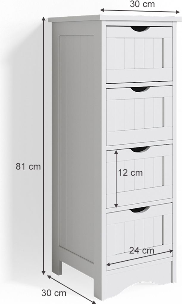 Vicco Skříňka do koupelny Bianco, 30 x 81 cm, | Kaufland.cz