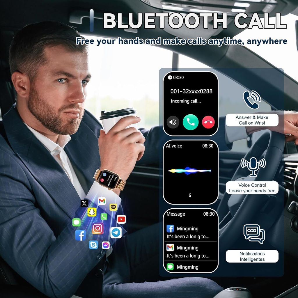 Homailida Smartwatch Herren und Damen mit 2 | Kaufland.de