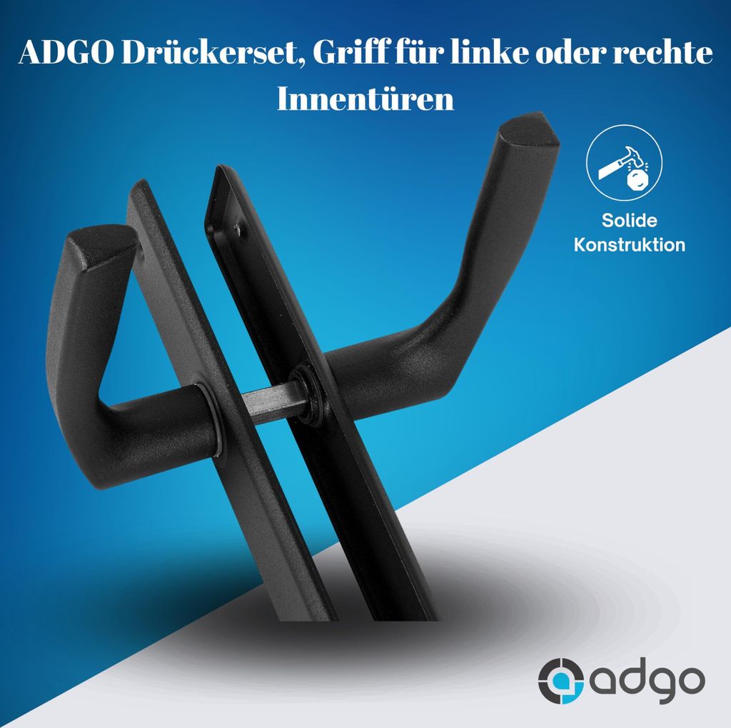 ADGO® Sada dveřních klik pro zámek Buntbart | Kaufland.cz