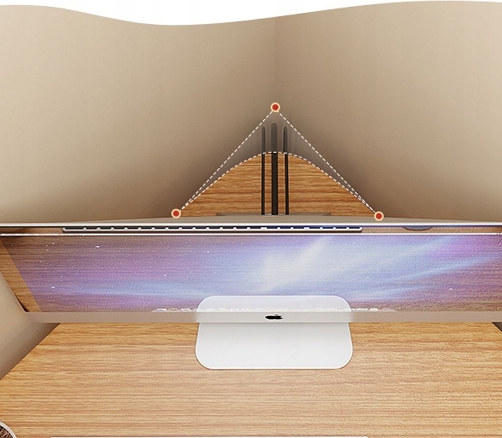 Rohový třístranný PC stůl se stoly Moderní | Kaufland.cz