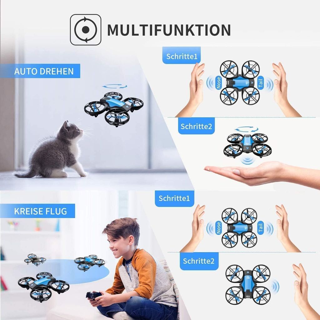 Mini Drohne für Kinder RC Quadrocopter mit 2 | Kaufland.de
