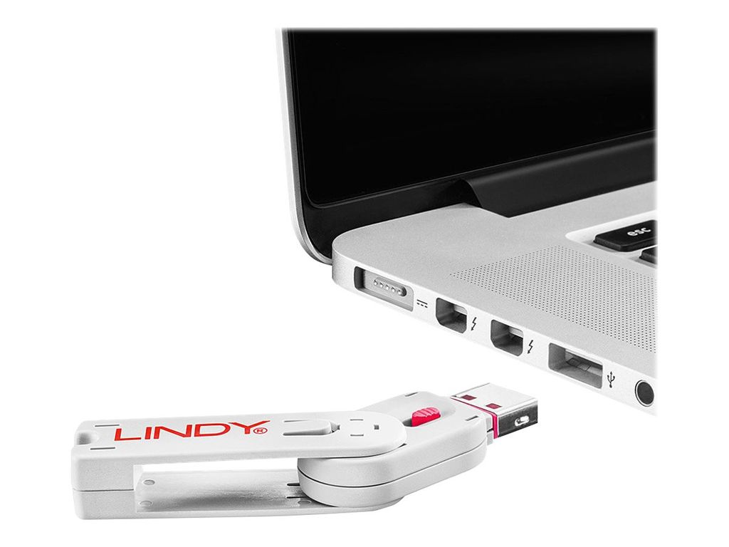 Lindy Zámek portu USB 4 ks s klíčem Kód RED - | Kaufland.cz
