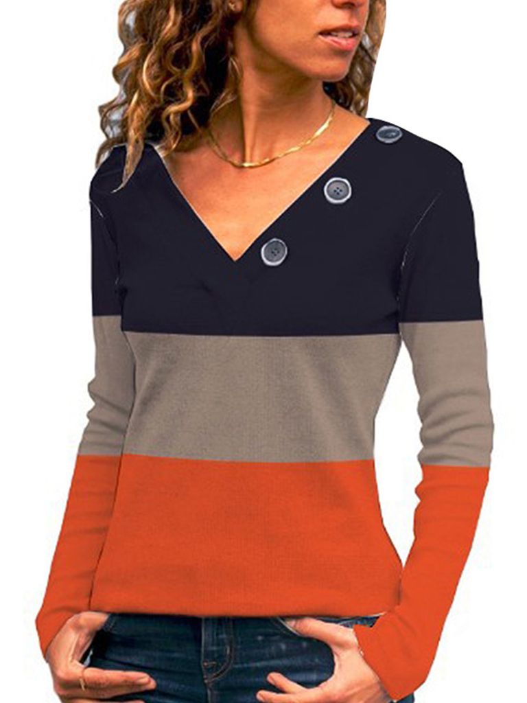 Damen Farbblock Sweatshirts Alltagskleidung | Kaufland.de