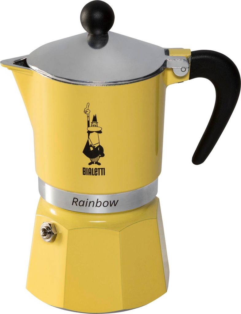 Bialetti Primavera Rainbow 3tz Kaffeemaschine Gelb