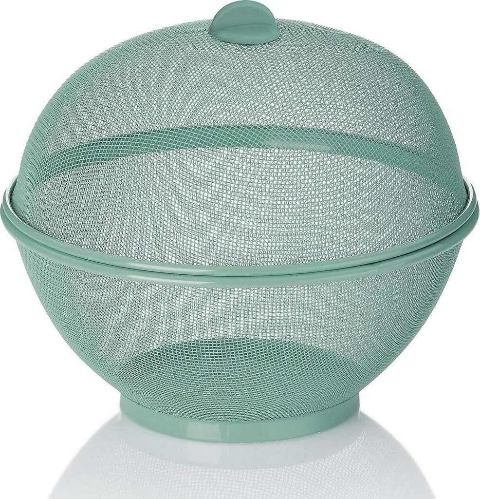 Kela Obstkorb Como, rund, Metall, grau-blau, Ø 26,5 cm, H