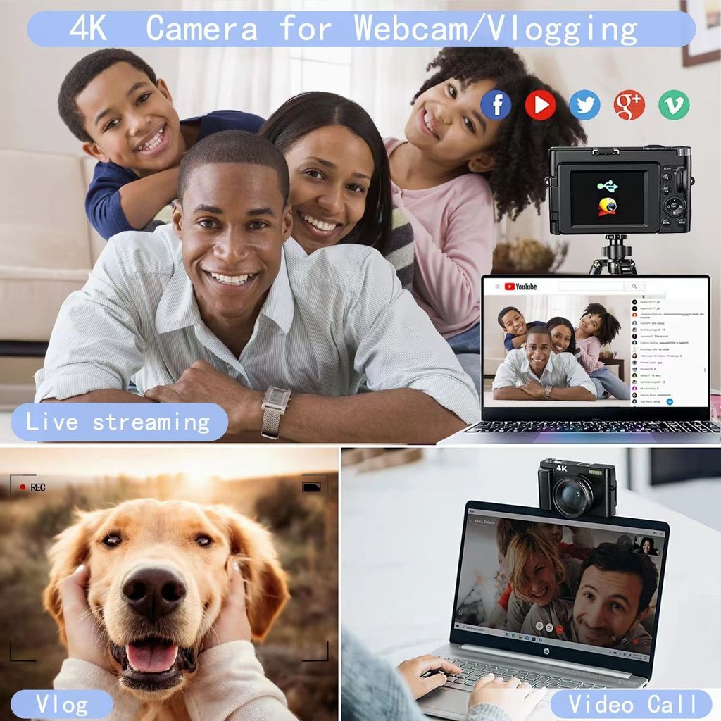 Fine Life Pro Kinderkamera Digitalkamera 4K | Kaufland.de