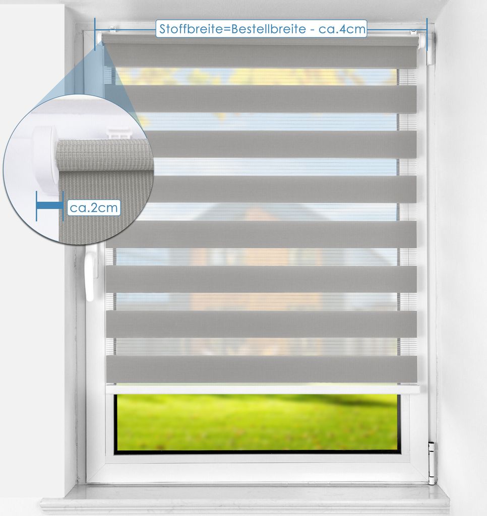 Grandekor Doppelrollo schnurlos Klemmfix | Kaufland.de