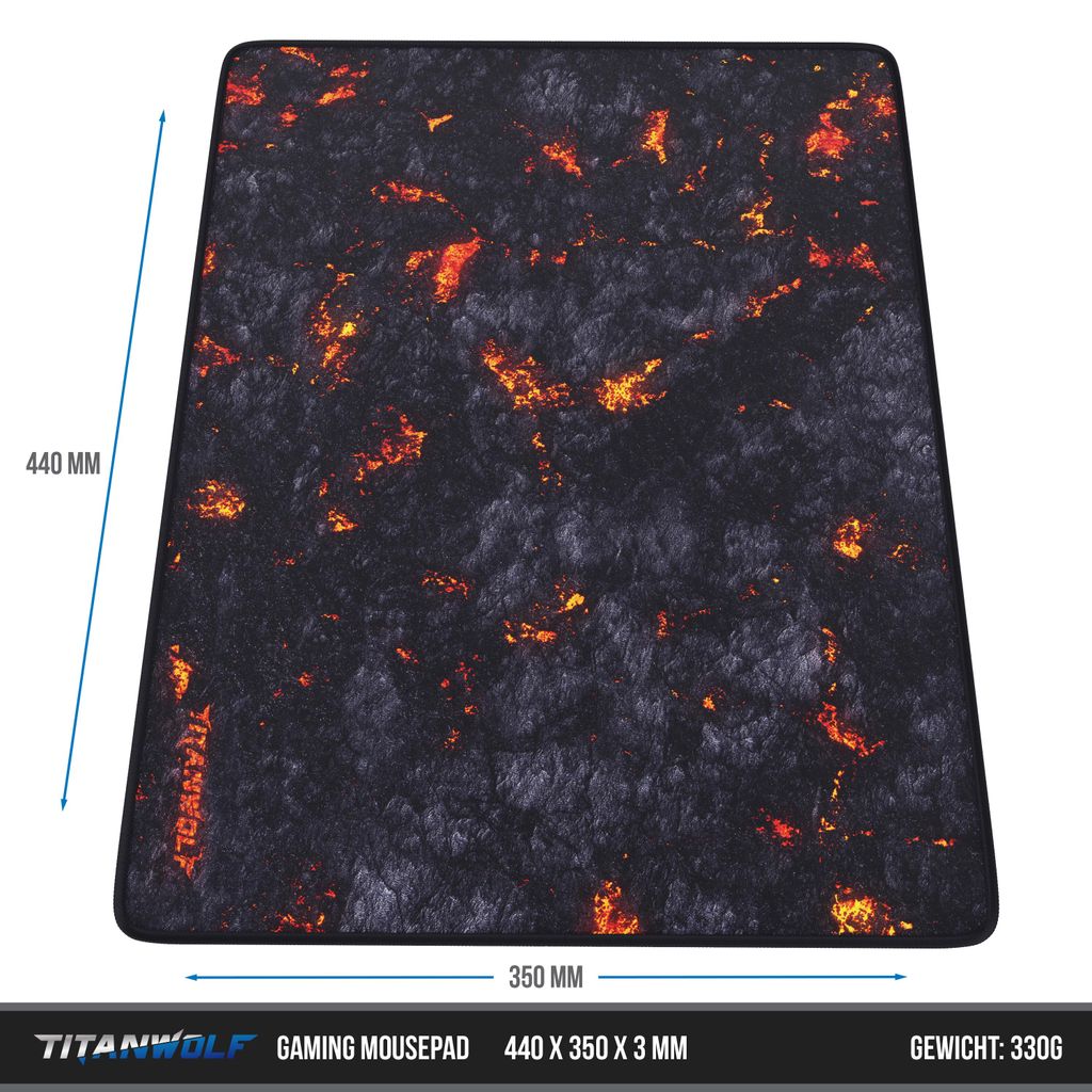 Titanwolf Gaming Mousepad XL, 440 x 350 mm | Kaufland.pl