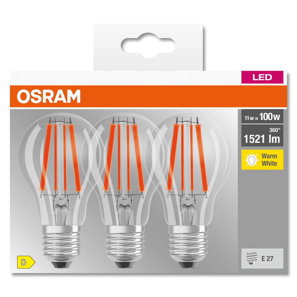 OSRAM LED BASE Classic A100, čiré LED žárovky | Kaufland.cz