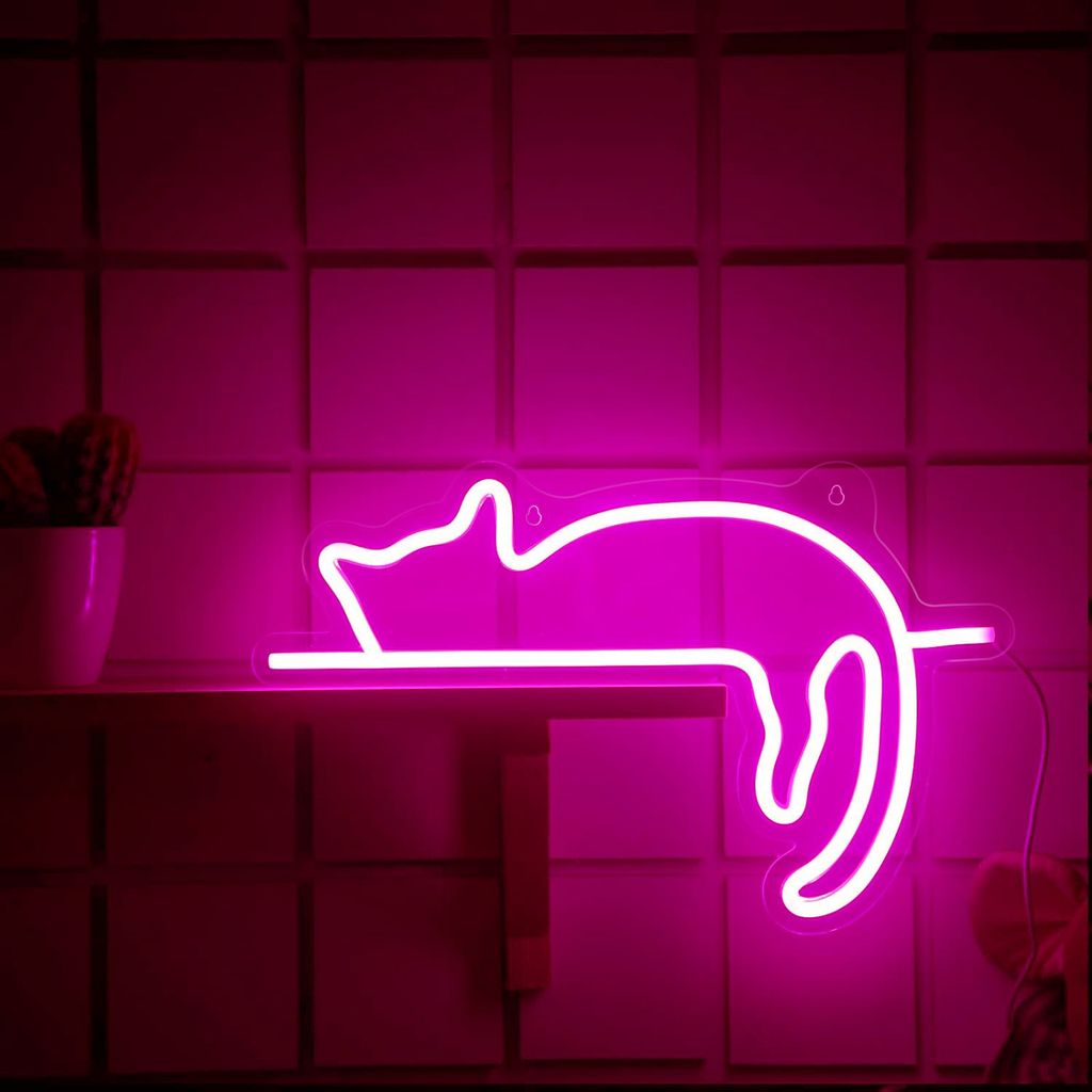 Katze Zimmer Deko, Neon Wandleuchte Led Wand | Kaufland.de