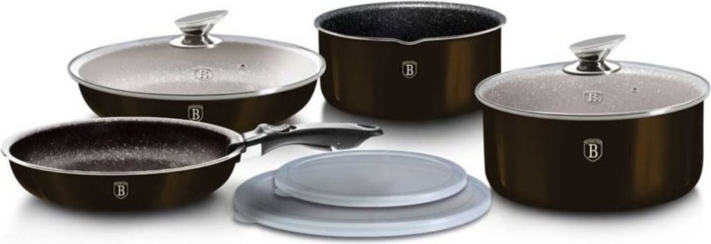 Berlinger Haus Topfset 9 Elemente, abnehmbarer Griff 35697