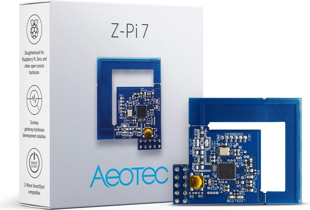 Aeotec Z-Pi 7 Smart Home Z-Wave Gateway, Raspberry Pi