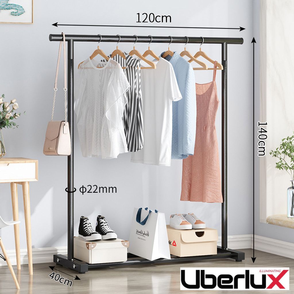 U. Uberlux 120cm Kleiderständer mit Rollen, | Kaufland.de
