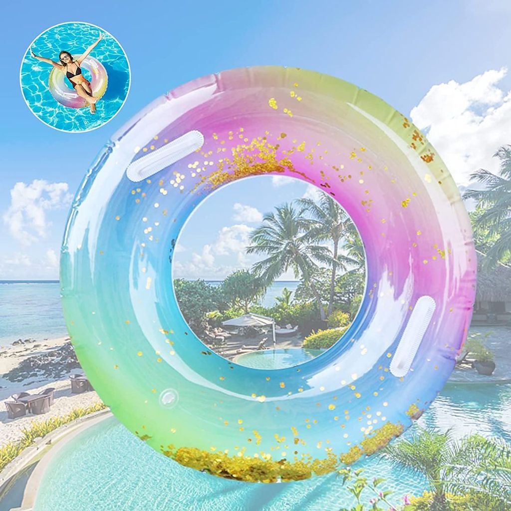 Adult Swimming Ring, Rainbow Sequins Swimming | Kaufland.de