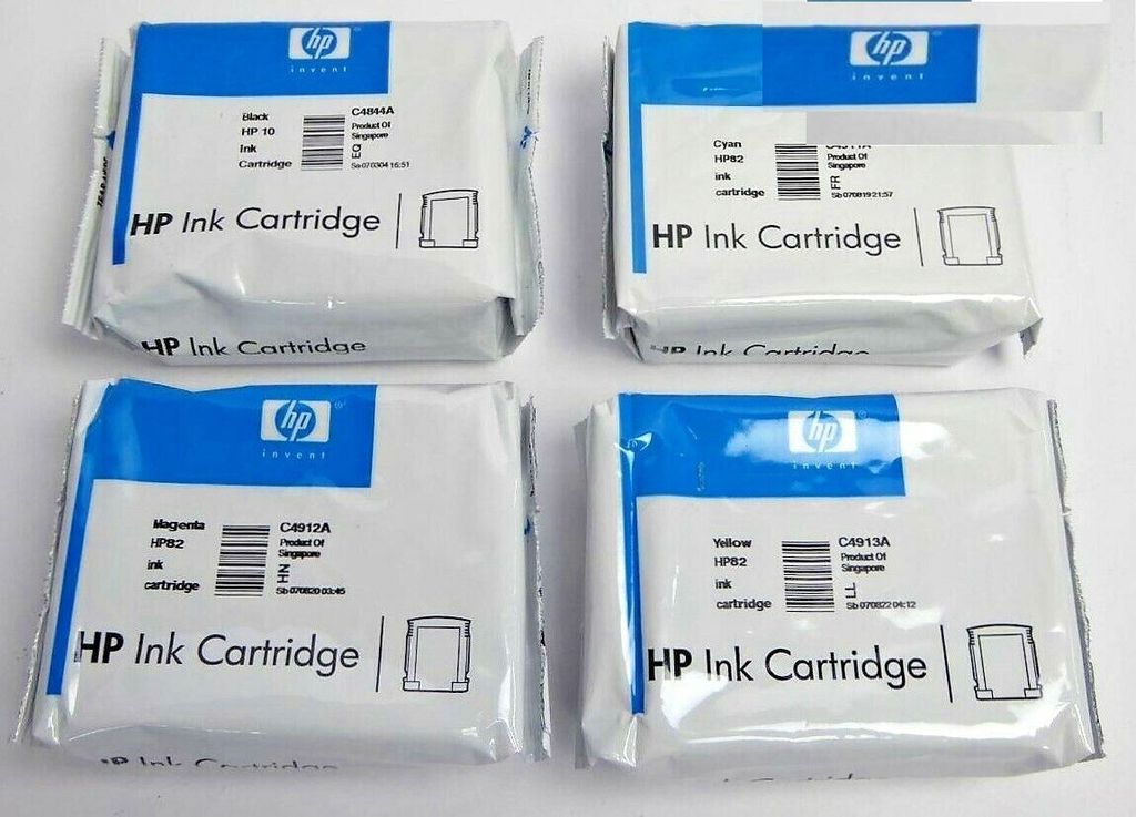 4x HP 10 + HP 82 - C4844A C4911A C4912A | Kaufland.de