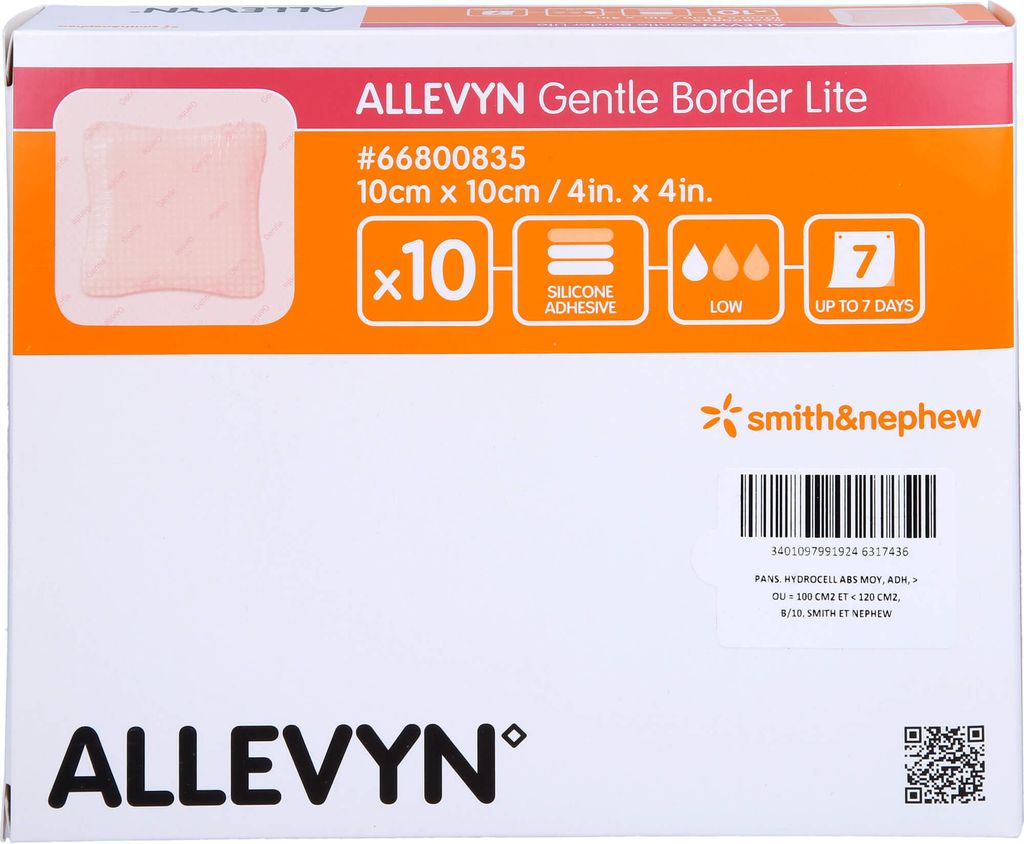ALLEVYN Gentle Border Lite 10x10 cm pěnová | Kaufland.cz